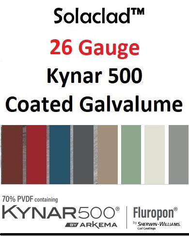 26 Ga Kynar – Sabre Metals Roof Registry
